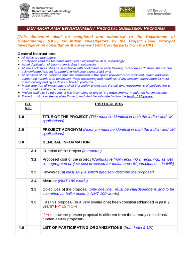 Guidelines and Proa - Department of Biotechnology Doc Template | pdfFiller