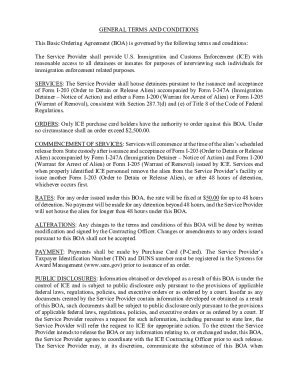 Fillable Online Basic Ordering Agreement Programme Fax Email Print ...