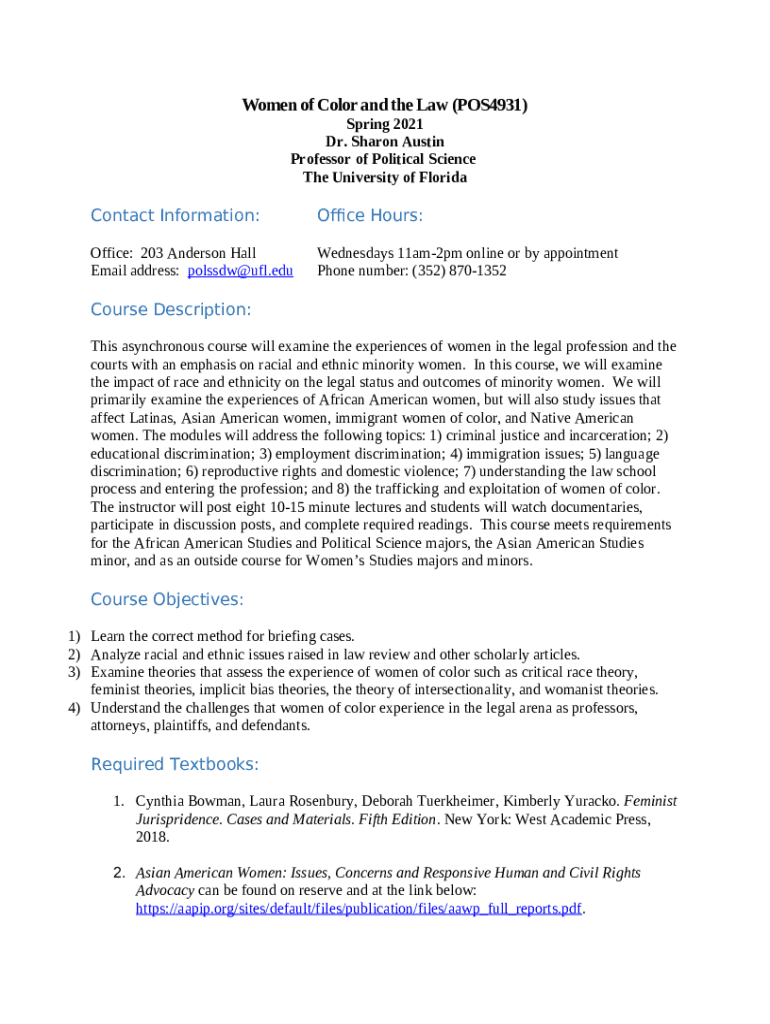 Sharon Austin Professor - Expert with University of Florida - polisci ...