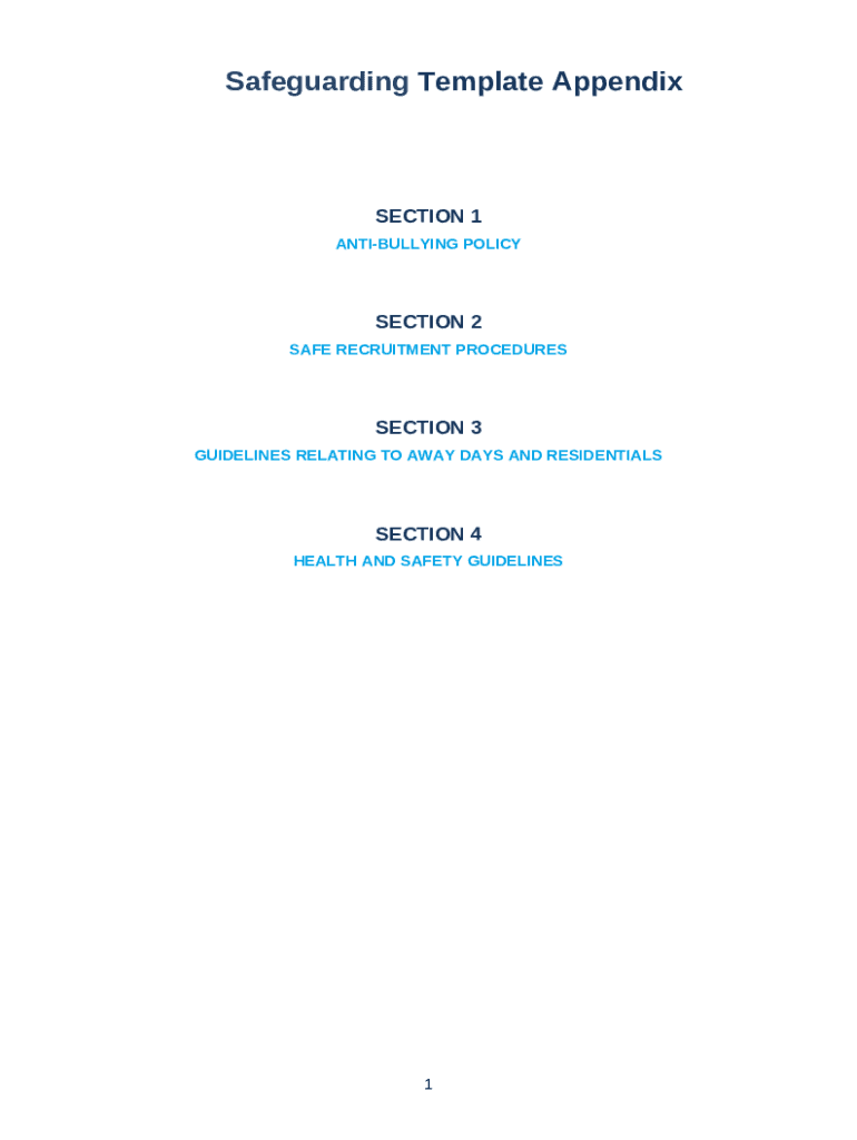 Safeguarding Bundle Doc Template | pdfFiller