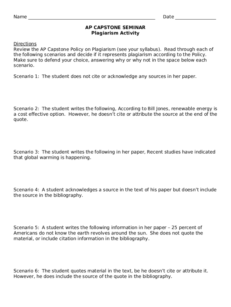 AP Capstone Seminar Course Syllabus and Grading ... Doc Template ...