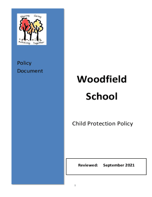 Fillable Online MODEL CHILD PROTECTION POLICY TEMPLATE 2023/ ... Fax ...