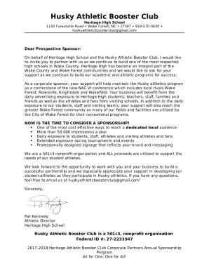 9 Types of Booster Club Letters and How to Write Them Doc Template ...