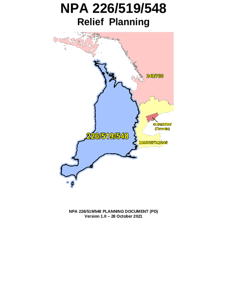 NANPA : Services - NPA Relief Planning Doc Template | pdfFiller