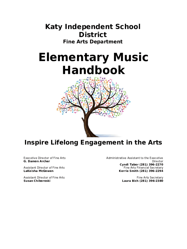 Katy ISD Fine Arts Vision Statement Doc Template | pdfFiller