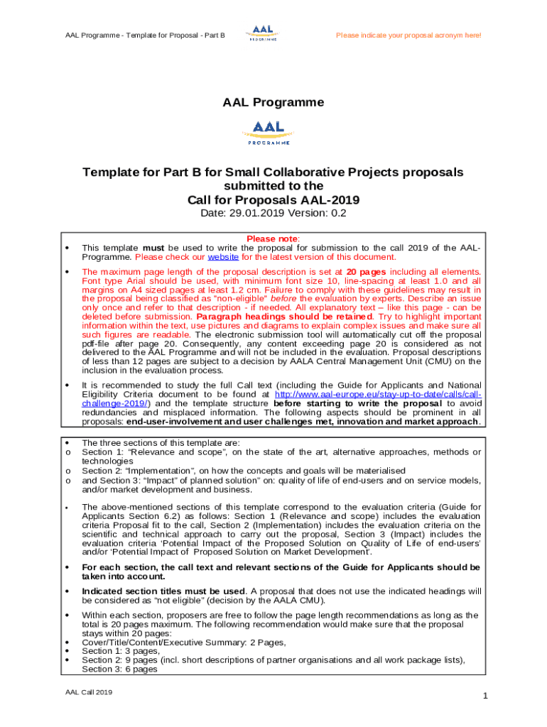 Template for Part B Doc Template | pdfFiller