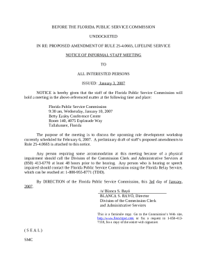 Proposed amendment of Rule 25-4.0665, FAC, Lifeline ... Doc Template ...