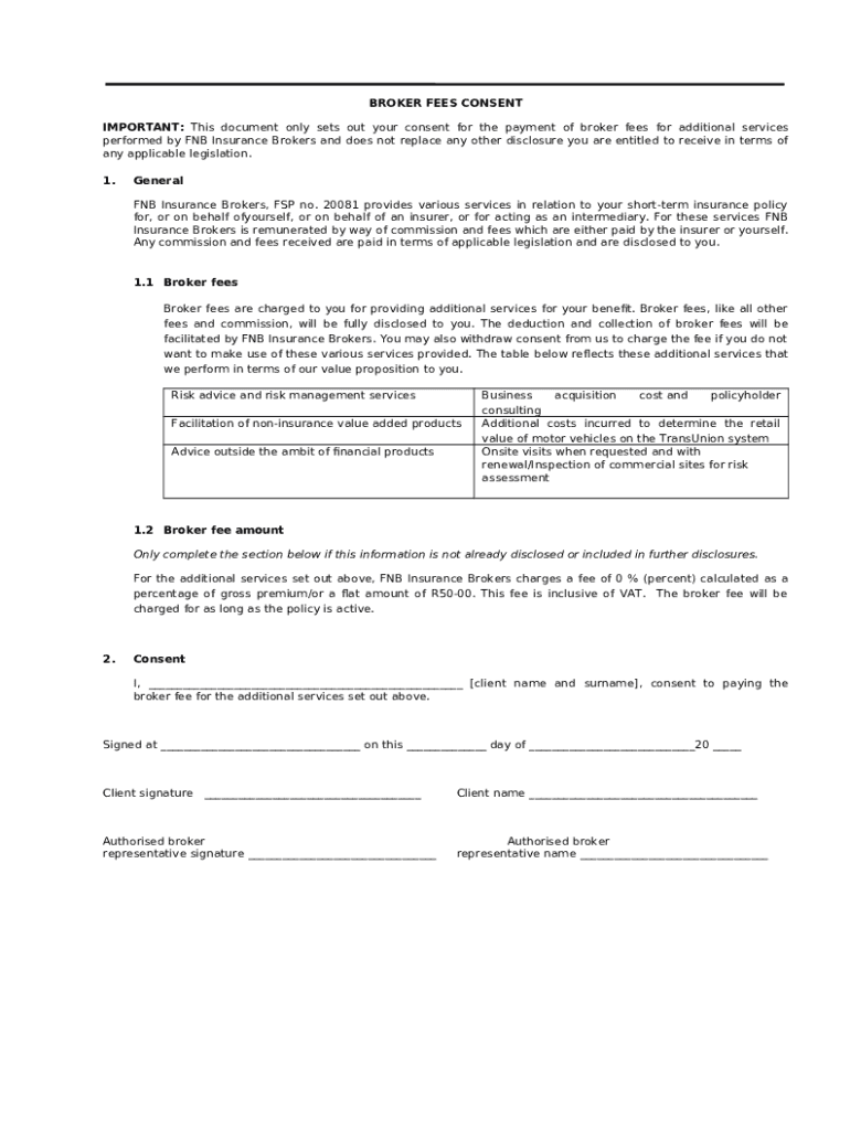 Broker-Fee-Consent-.docx Doc Template | pdfFiller