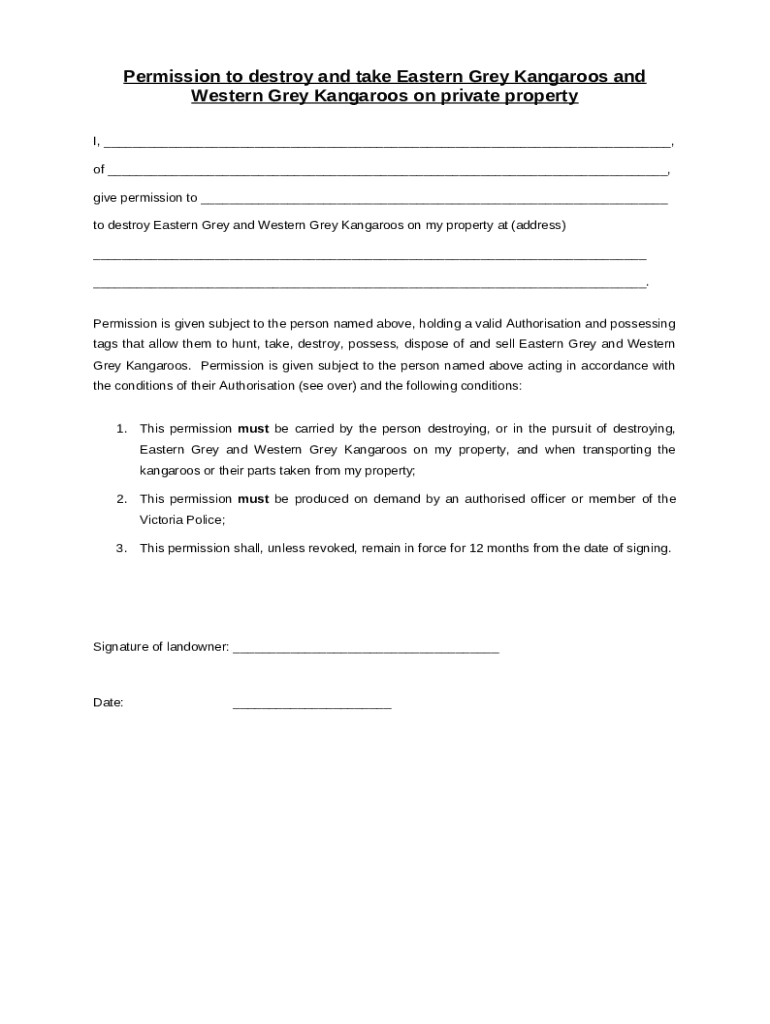 Landowner or manager consent Doc Template | pdfFiller