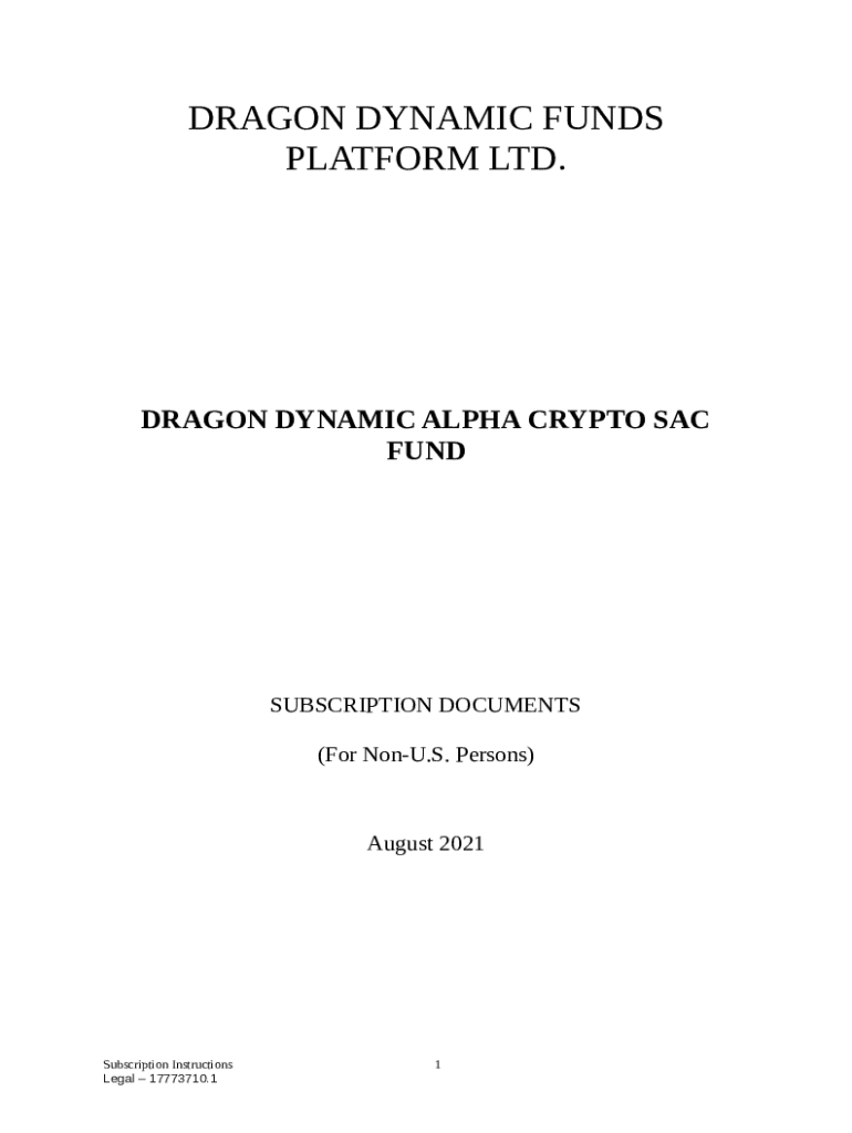 Dynamic Alpha Perance II Fund - Series A CAD Doc Template | pdfFiller