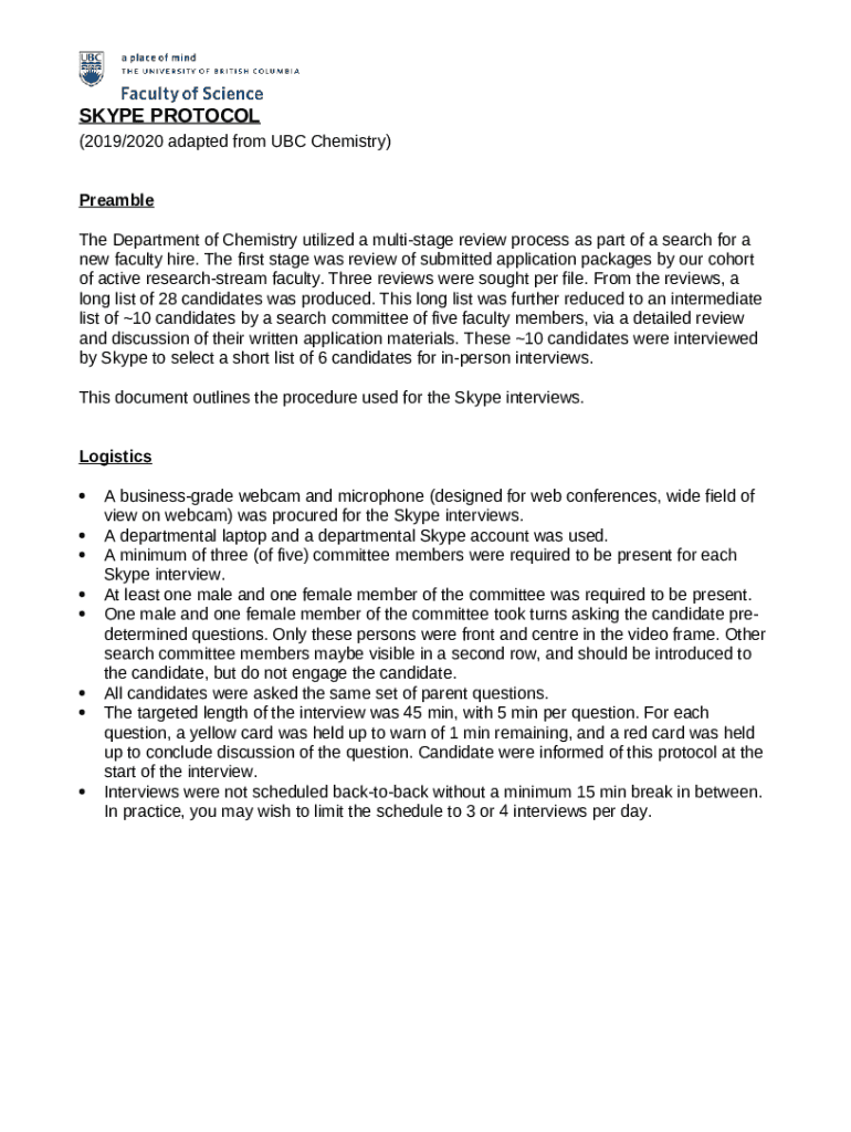 (PDF) UBC Science Faculty Recruitment: Check-list and Guidelines ...