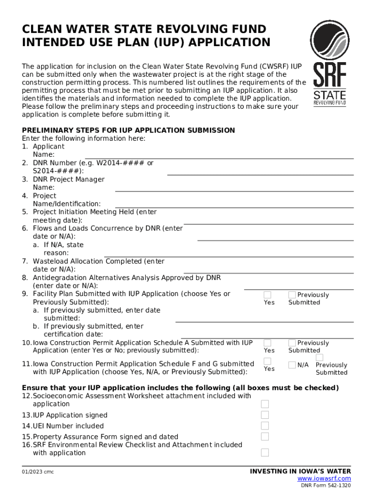 Clean Water State Revolving Loan Fund Doc Template | pdfFiller