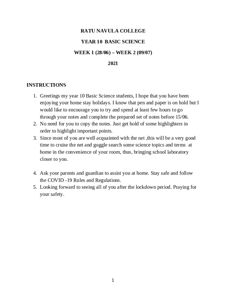 RATU NAVULA COLLEGE Doc Template | pdfFiller