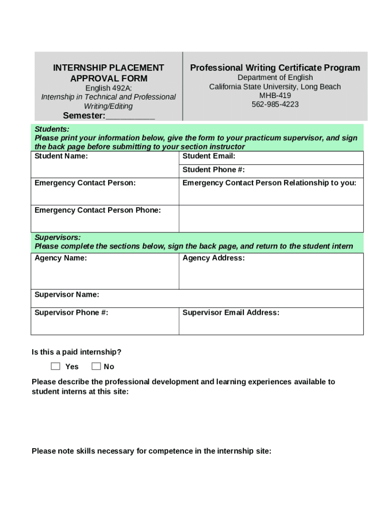 Professional and Technical Writing Certificate Doc Template | pdfFiller