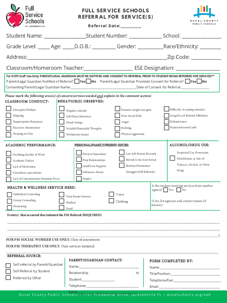 Fillable Online Student Name: Student Number Fax Email Print - pdfFiller