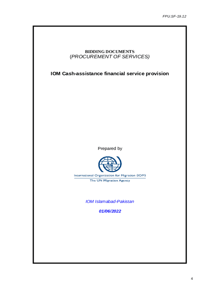 Bidding Documents for Consulting Services - IOM Pakistan Doc Template ...