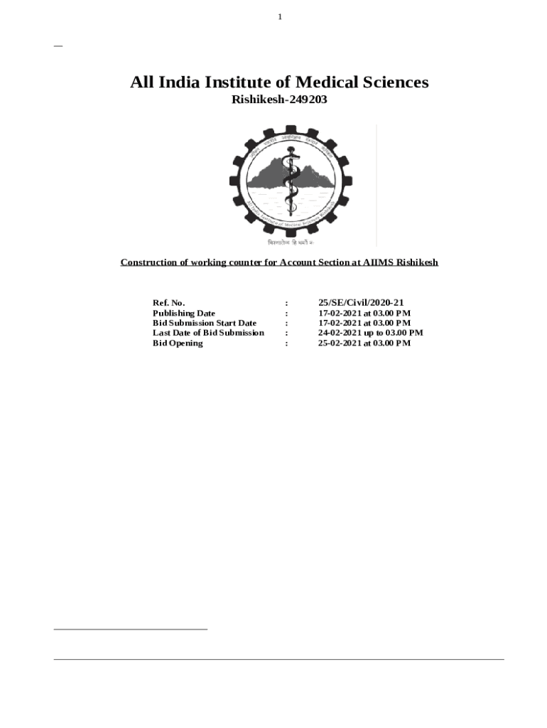 2 CRITICAL DATE SHEET Published Date & Time Bid ... - aiimsrishikesh ...