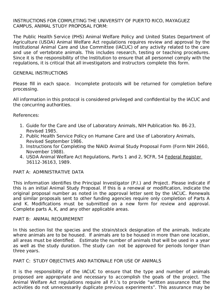 INSTRUCTIONS FOR COMPLETING THE UNIVERSITY OF PUERTO RICO, MAYAGUEZ ...