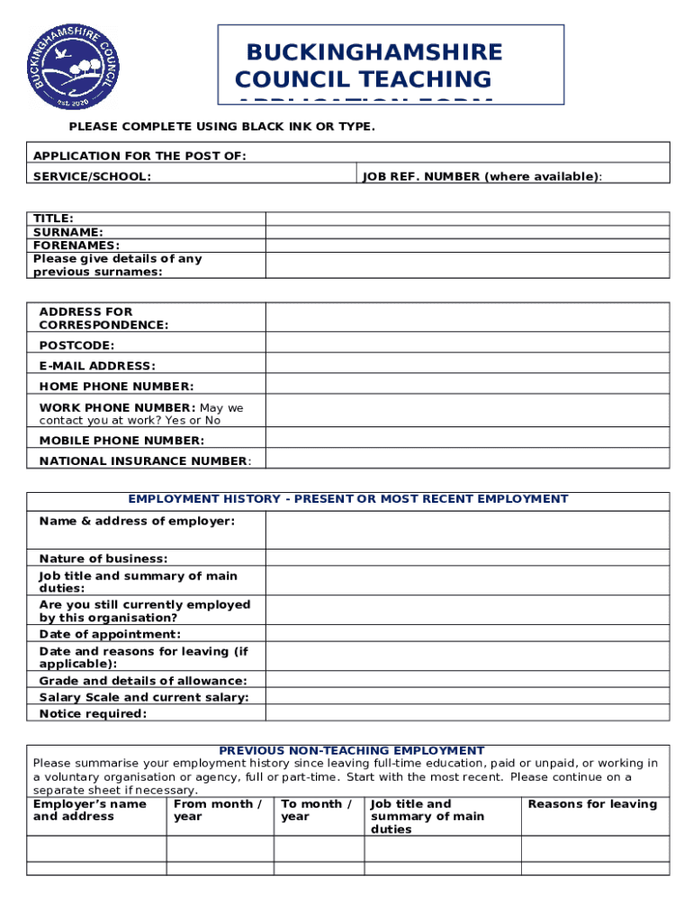 CA Swindon Application Doc Template | pdfFiller