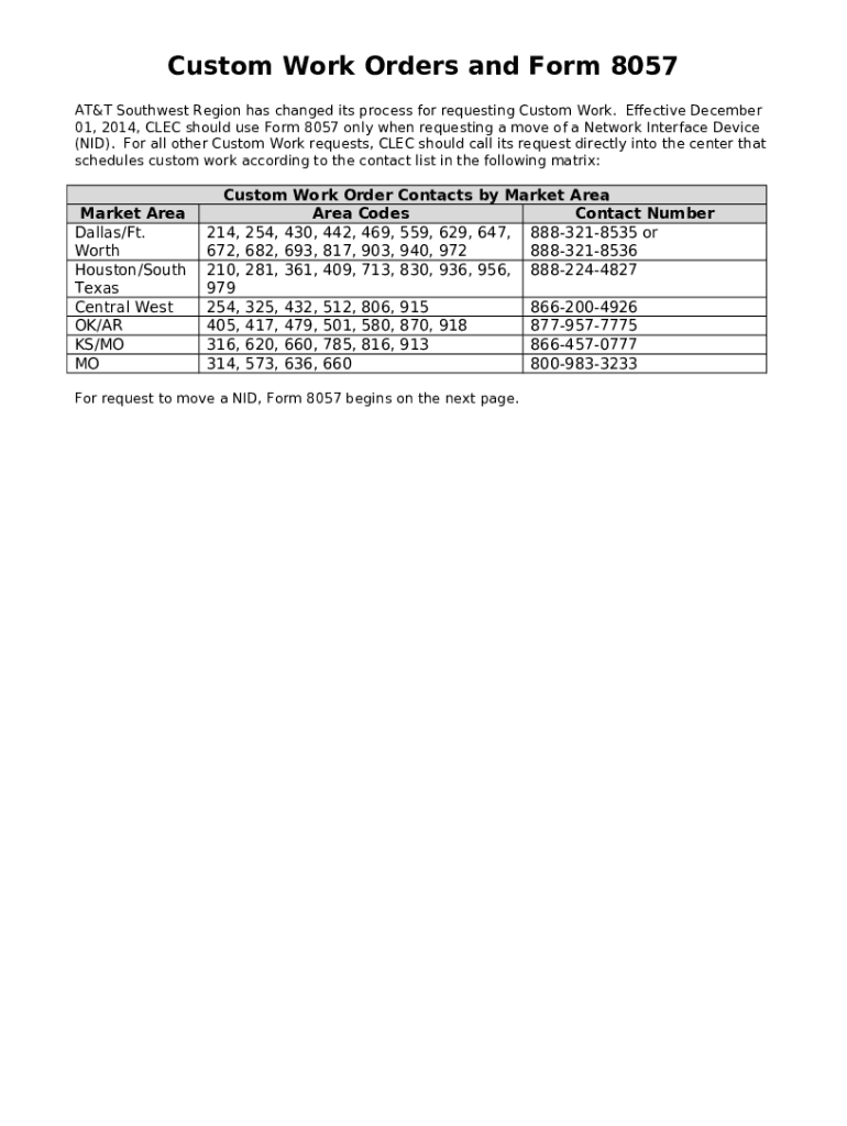 Work Order Template - Full Size Doc Template | pdfFiller