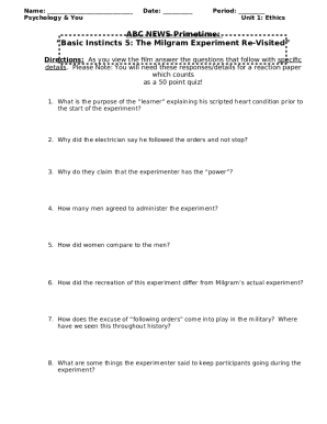 Honors in Psychology Application Doc Template | pdfFiller