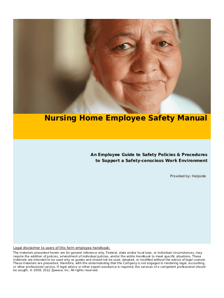 Employee Safety Ination for Nursing Home Owners & ... Doc Template ...