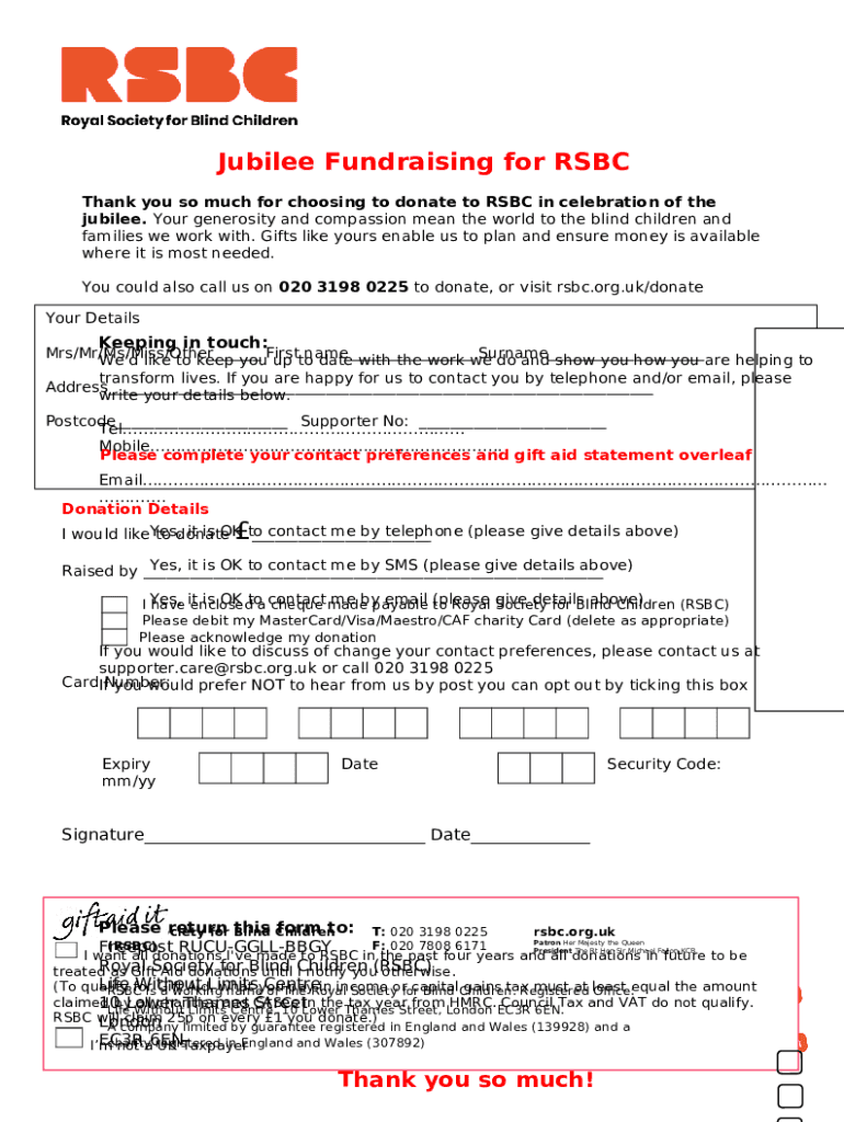 Platinum Jubilee - ways to donate - RSBC Doc Template | pdfFiller