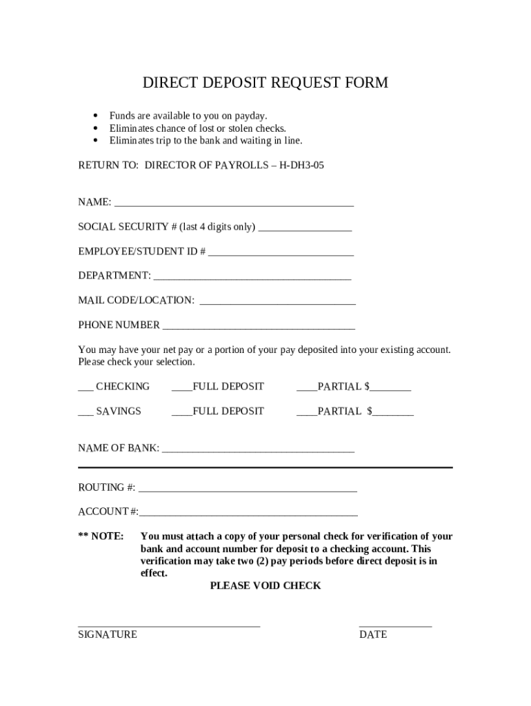 Town of Ocean City Direct Deposit Authorization - hr fdu Doc Template ...