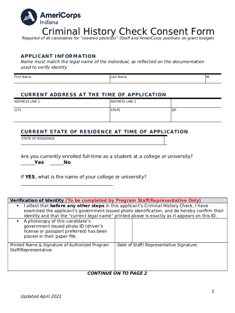 Criminal-History-Check-Consent-. ... Doc Template | pdfFiller