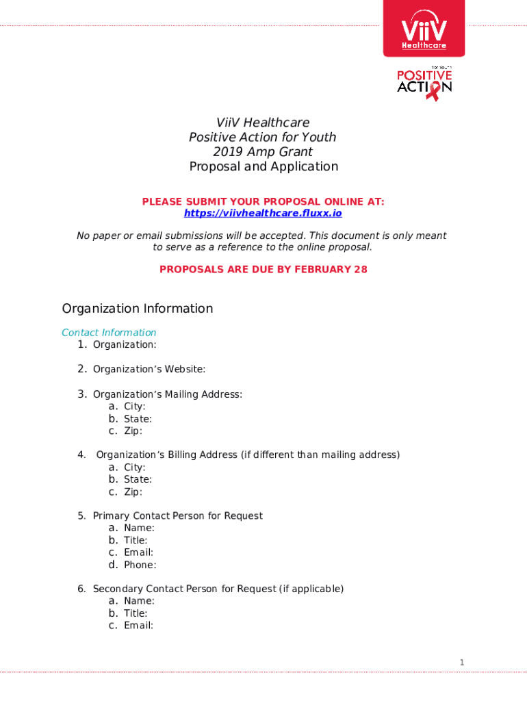 POSITIVE ACTION REQUEST FOR PROPOSALS Doc Template | pdfFiller