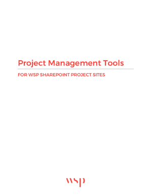 Fillable Online SharePoint for Project Management: Tools and Templates ...