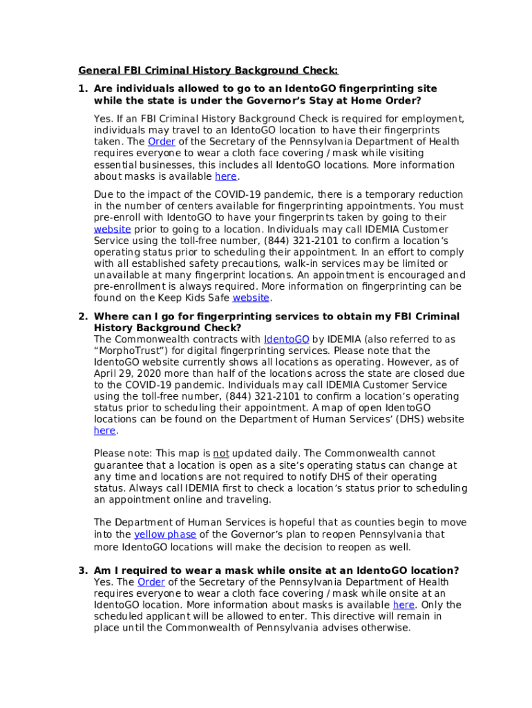 Clearances & Licensing - PA Department of Human Services Doc Template ...