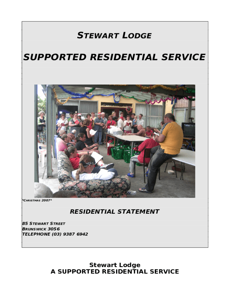 residential statement Doc Template | pdfFiller