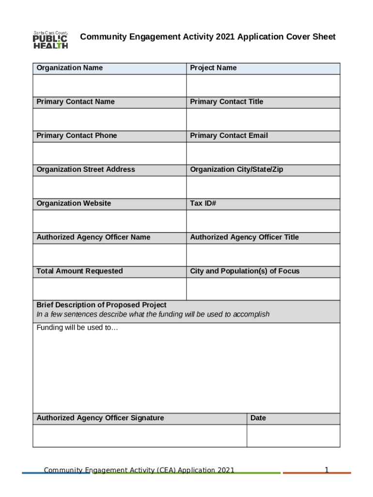 Community Engagement - Event Request Doc Template | pdfFiller