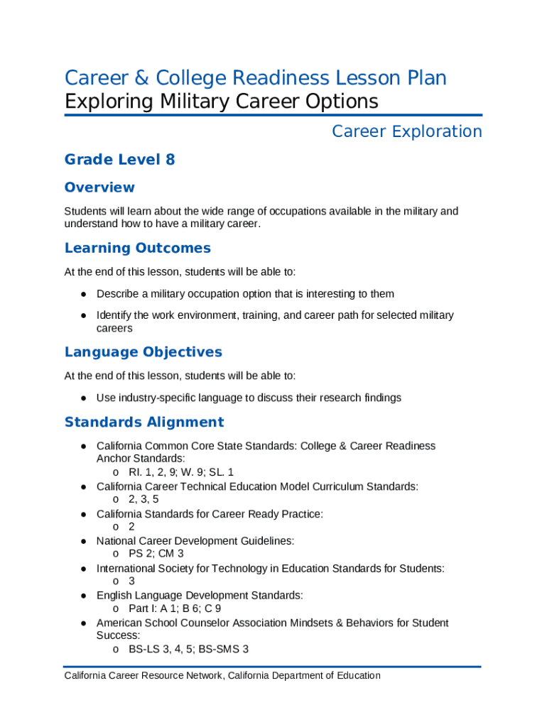 Students will learn about the wide range of occupations available in ...