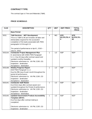 Time and Materials (T&M) Contracts in Construction Doc Template | pdfFiller