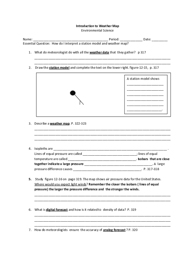 Fillable Online lesson 8: it's all in the name - weather versus climate Fax Email Print - pdfFiller