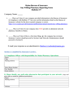 Any Willing Pharmacy Report (DOCX) Doc Template | pdfFiller