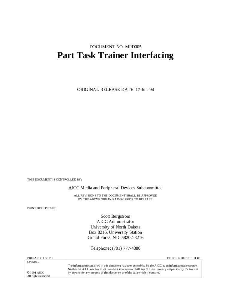 part task trainer guidelines. serial interfacing guidelines Doc ...
