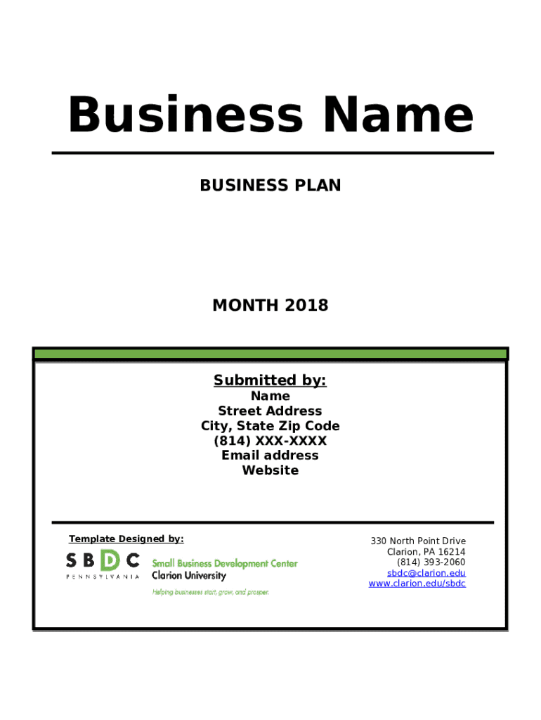 Simple Business Plan Template (2023) Doc Template | pdfFiller
