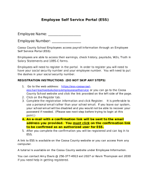 How to Access the Employee Self Service (ESS) Portal Doc Template ...
