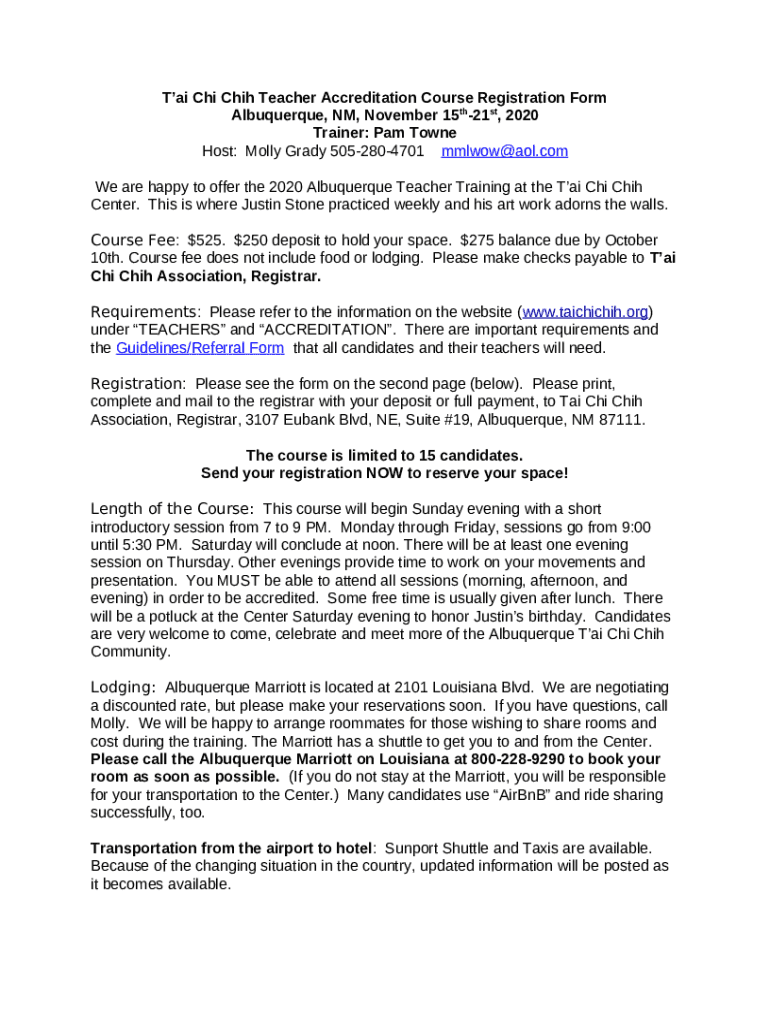 Tai Chi Chih - Congratulations and welcome to new TCC ... Doc Template ...