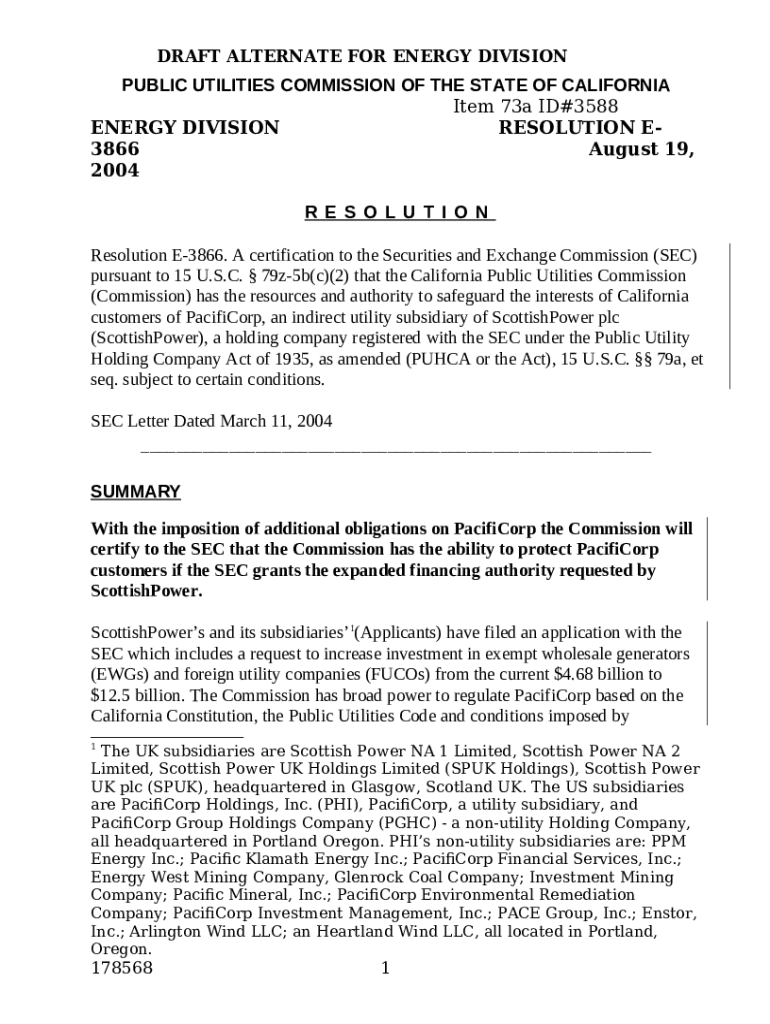 draft alternate for energy division public utilities ... - docs cpuc ca ...