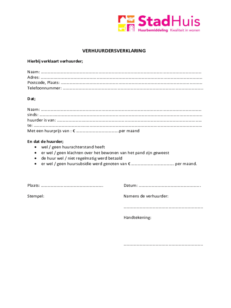 Invulbaar Online Deel I Kandidaat-verklaring Faxnummer Email Afdrukken ...