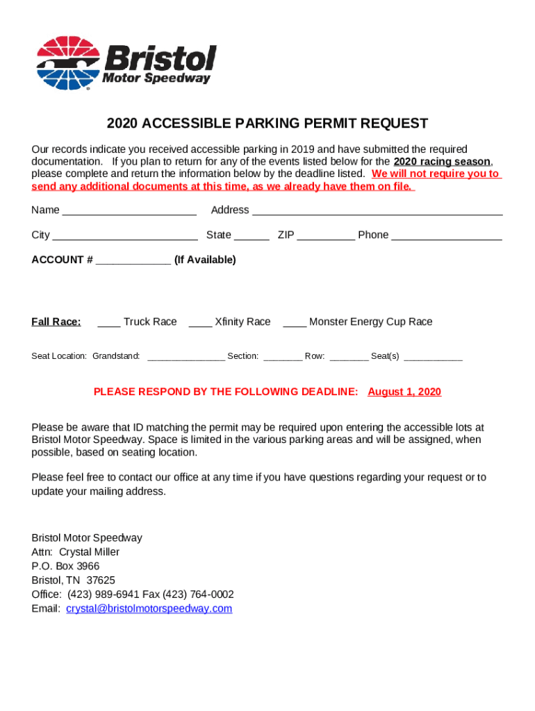 Accessible Parking Permits - Illinois Parking Department Doc Template ...