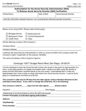 Fillable Online Ssa 89 Form - Fill and Sign Printable Template Online ...