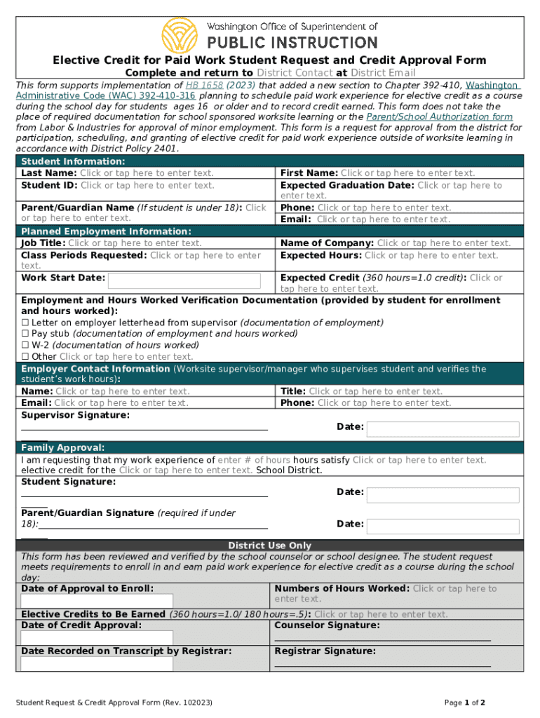 Sample Student Request & Credit Approval Doc Template | pdfFiller