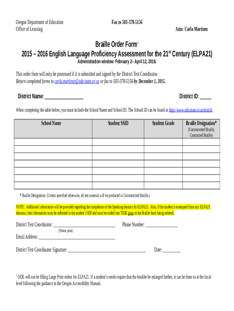 Braille-Version-ination-sheet-for-school-districts- ... Doc Template | pdfFiller