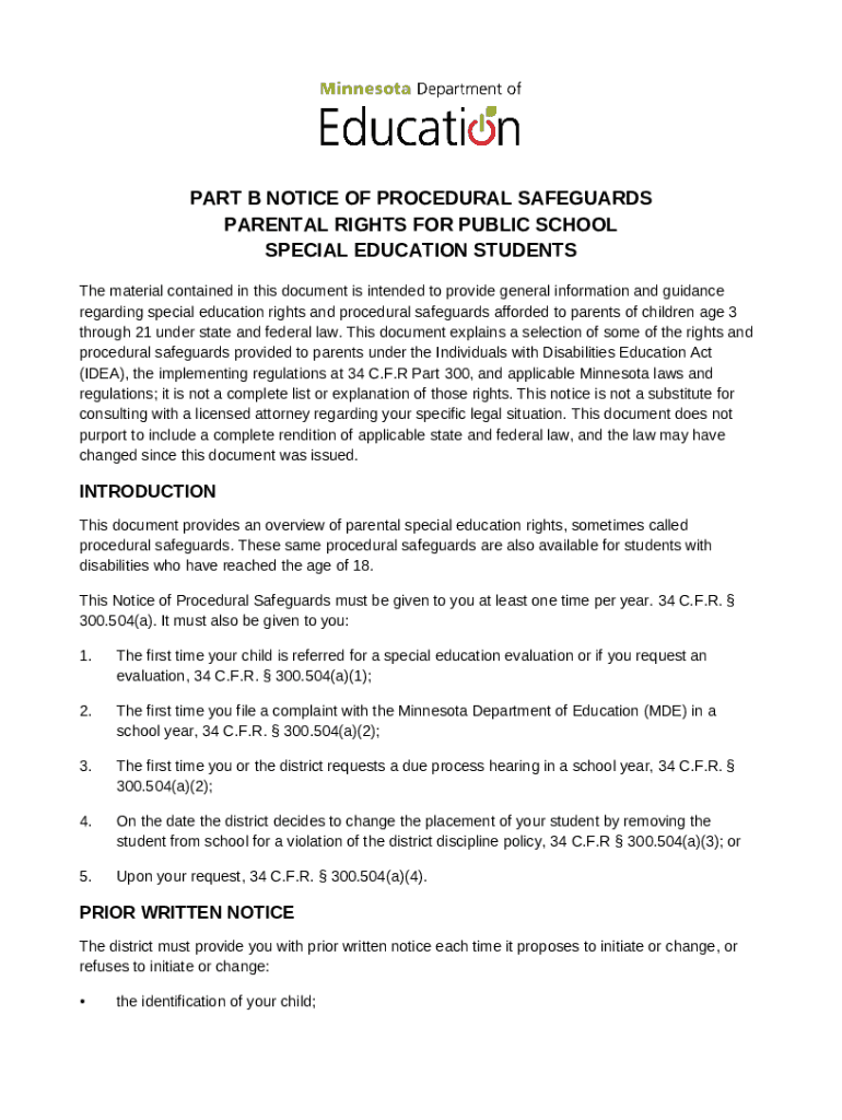 IDEA Part B Notice of Procedural Safeguardsosse - DC.gov Doc Template ...
