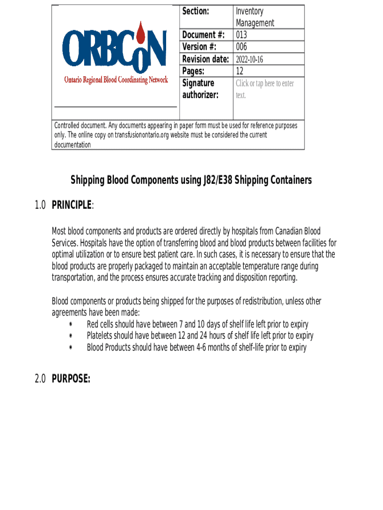 Blood Component and Product Disposition System Doc Template | pdfFiller